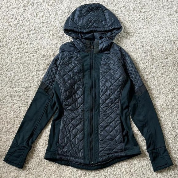 Athleta | Jackets & Coats | Athleta Quilted Jacket Green | Poshmark